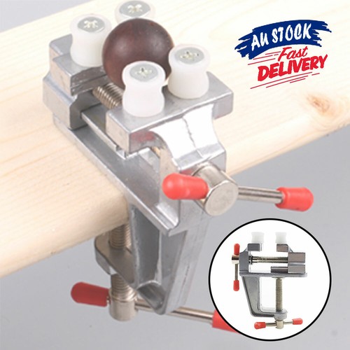 TABLE METAL CLAMP VISE TOOL SMALL ARTICULATING HOBBY MINI VICE ON ...