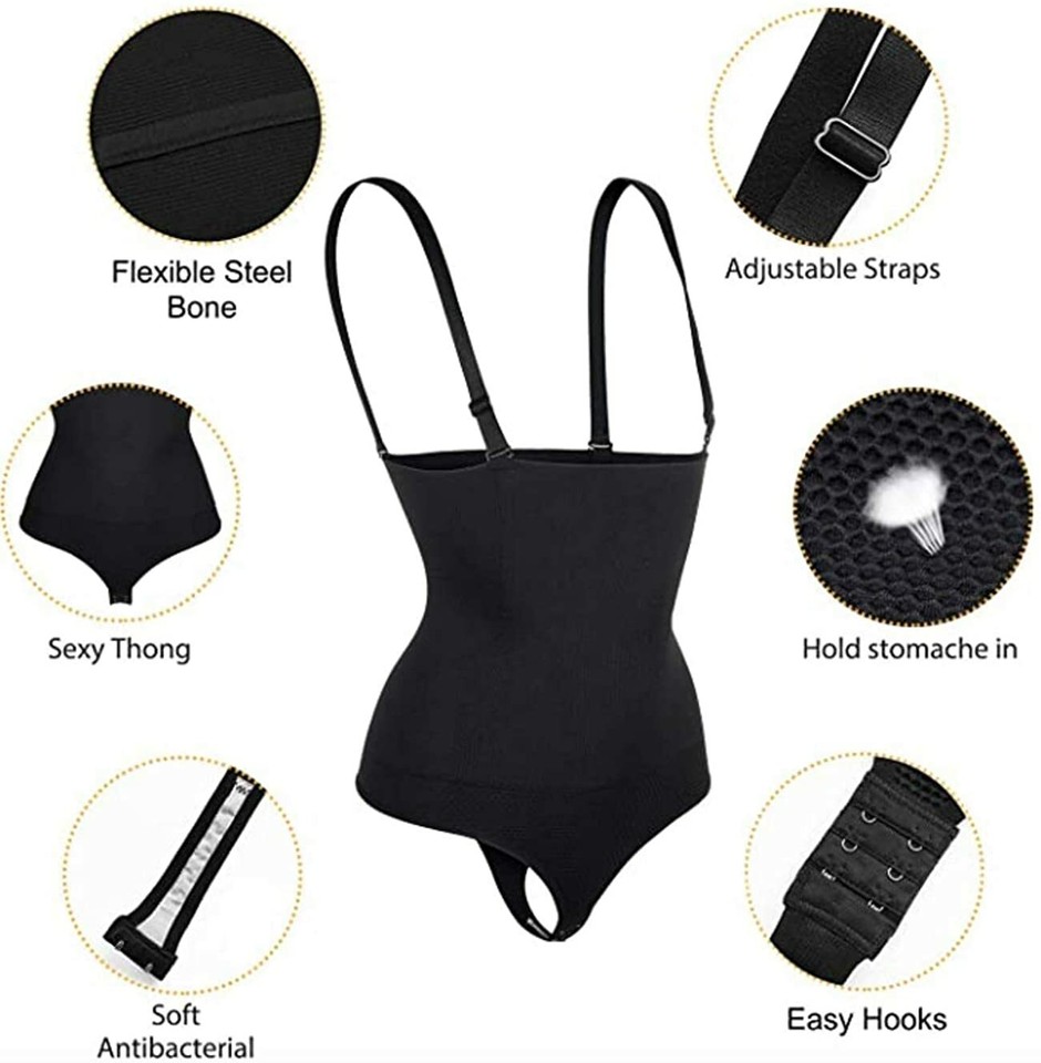 US Fajas Colombianas Fajate Post Surgery Thong High Waisted Body Shaper ...