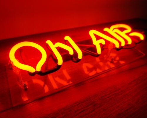 17" On Air Red Acrylic Neon Sign Light Lamp Glass Gift Visual Bar Decor ...