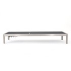 Noble House Cape Coral Dark Grey Outdoor Mesh Chaise Lounge | eBay