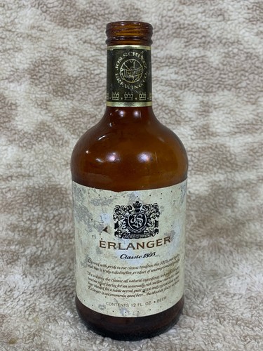 Vintage Jos Schlitz ERLANGER Classic Beer Bottle Stubby 1970s 12oz ...