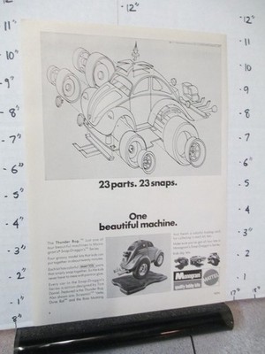 toy magazine ad 1970 MONOGRAM model kit hot rod Thunder Bug Tom Daniel ...