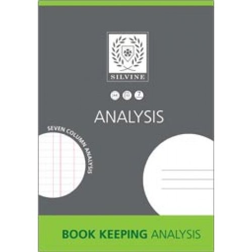 Silvine Book Keeping Notebook Analysis 32 Pages 7 Column A4 Ref SJA4A ...