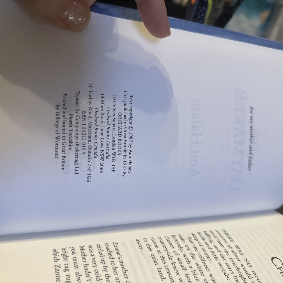 1987 THE DAYMAKER VINTAGE HC COLLECTIBLE BOOK ANN HALAM ORCHARD BOOKS ...