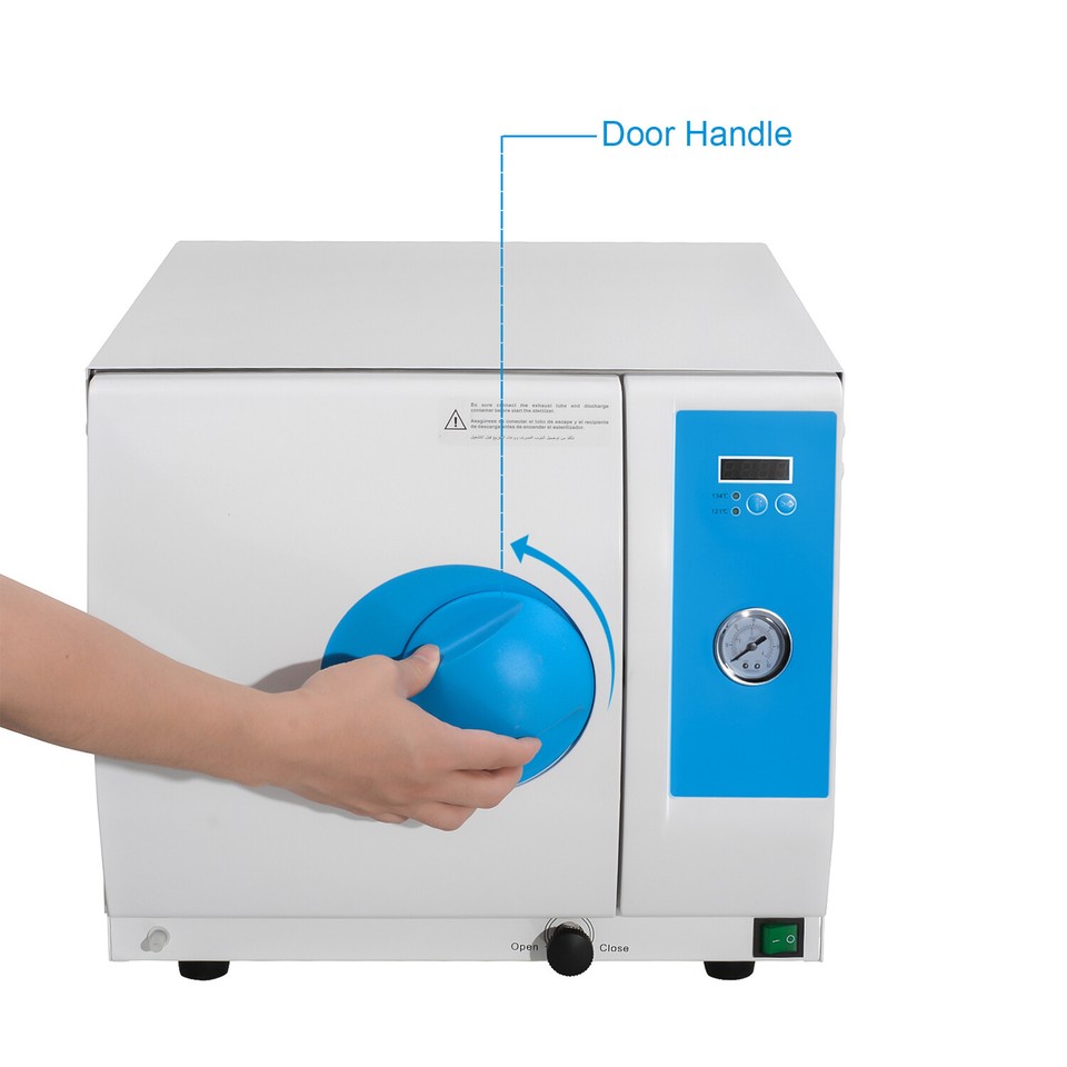 18L Semi-automatic Class N Dental Autoclave Sterilizer Pressure Steam ...
