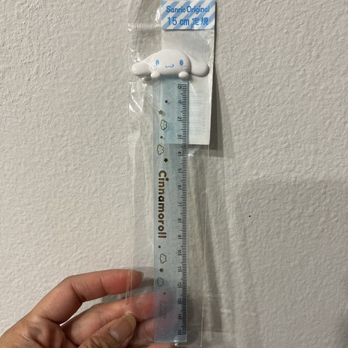 Sanrio Cinnamoroll Blue Dog Glitter Ruler Trinket Plush Stationary | eBay