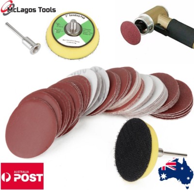 60 Pcs/set 2 inch Sanding Disc + 2 inch Loop Sanding Pad for Dremel1 ...