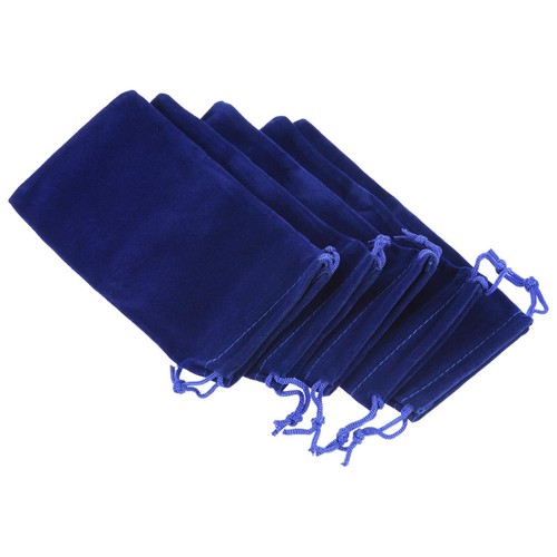 17x8cm Microfiber Pouch, 5Pcs Soft Storage Drawstring Gift Bag, Dark ...