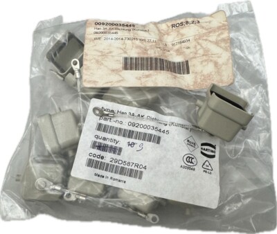 9x Harting 09200035445 HAN 3A-AK (Kunstst.) Abdeckkappe | eBay.de