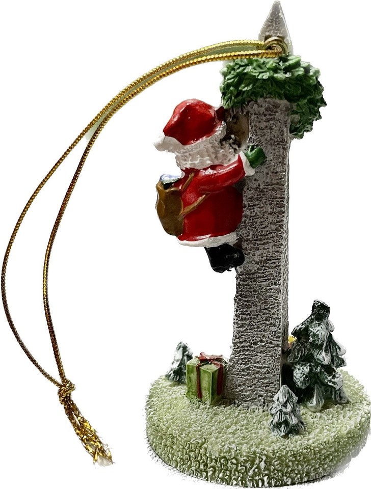 3.5” Christmas Ornament Santa & George Washington Monument Resin ...