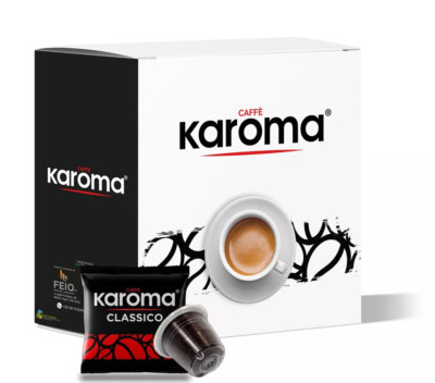 Karoma Classic Coffee Espresso 100 Pods Nespresso Original Line Machine ...