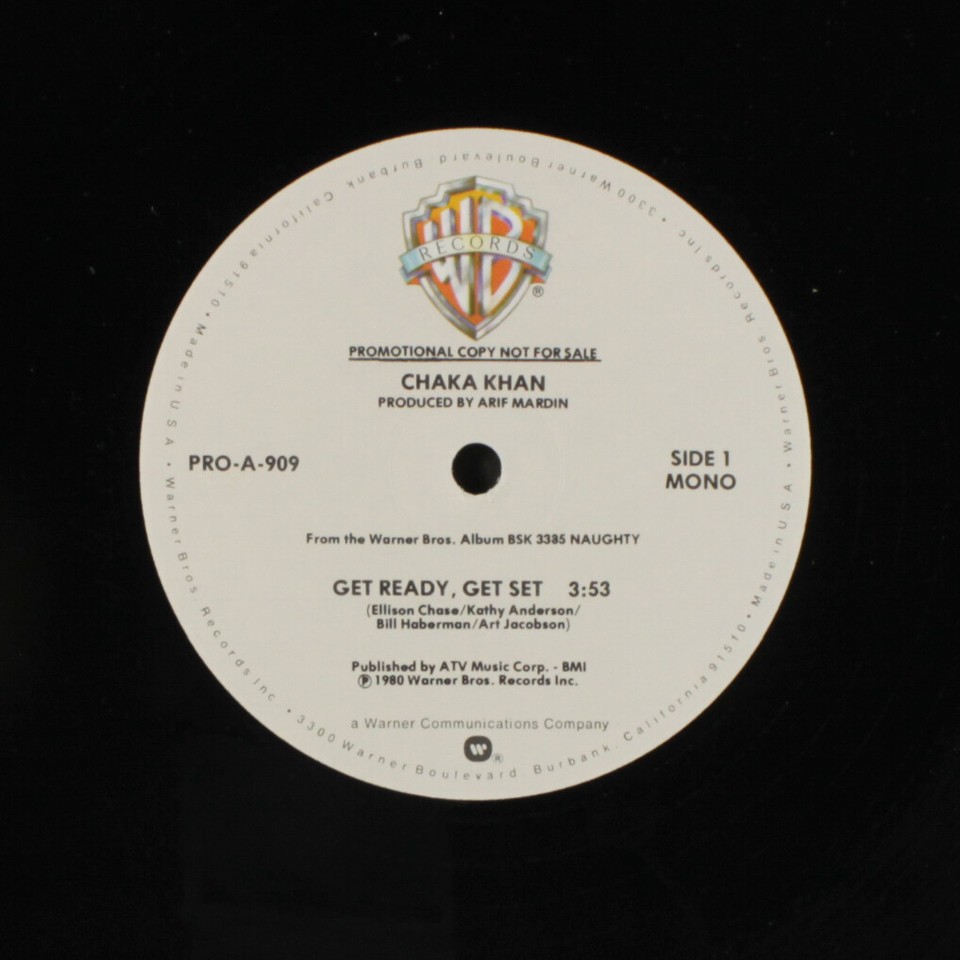 CHAKA KHAN: get ready, get set / mono WB 12" Single 33 RPM | eBay