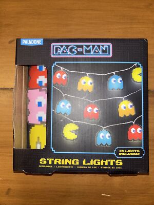 Paladone PAC-MAN Blinky Pinky Inky Clyde Bandai String Lights Battery ...
