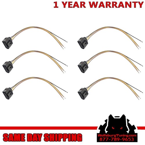 VW Audi Ignition Coil Connector Plug Volkswagen 2000 - 2009 Qty 6 with ...