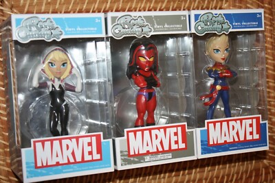 NEW Funko Rock Candy Marvel Figures Captain Marvel, Spider-Gwen or Red ...