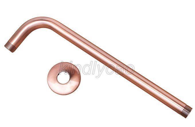 Antique Red Copper Shower Head Pipe Wall Mounted Shower Arm Ksh005 | eBay
