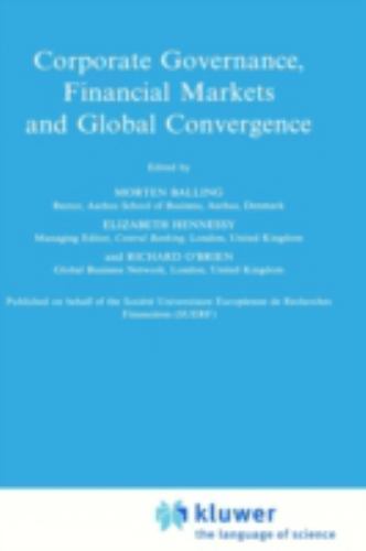 Financial and Monetary Policy Studies: Corporate Governance, Financial ...
