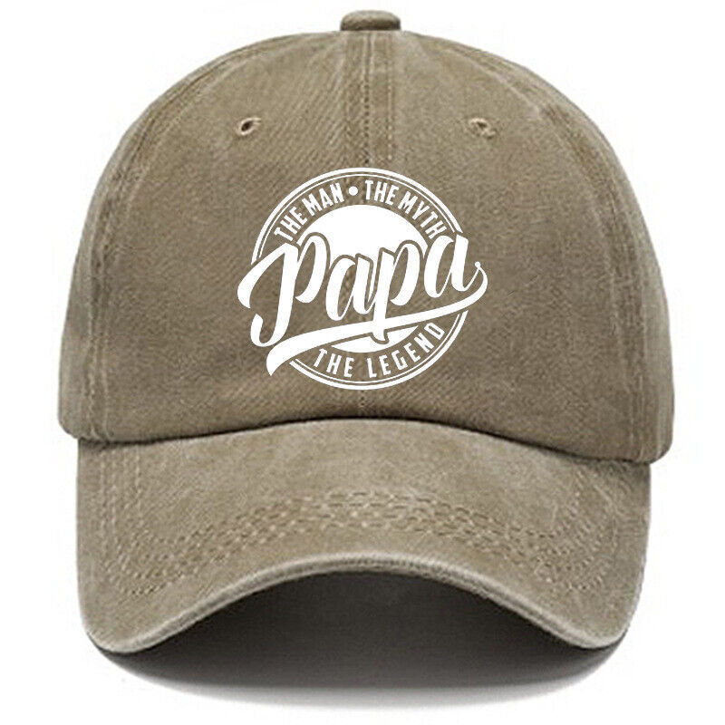 The Man The Myth The Legend Papa Men's Adjustable Baseball Cap Father ...