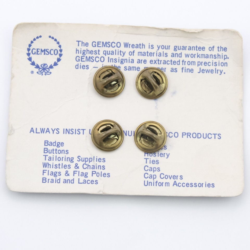 Vintage Gemsco US Military Lieutenant Uniform Insignia Lapel Pins - NOS ...