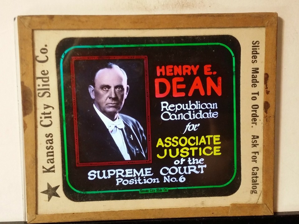 Henry E. Dean, Republican for Supreme Court Justice #6 Magic Lantern ...
