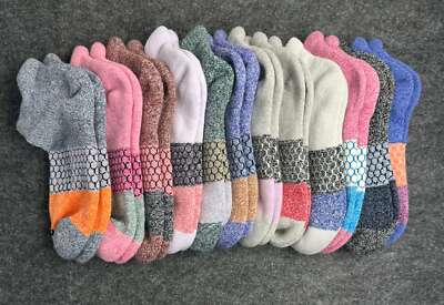 3-6 Pair Random Color Bombas Tri-Block Ankle Sock Select Multicolor Us ...