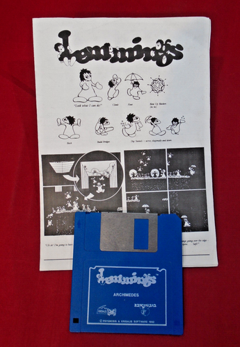 Lemmings for the ACORN Archimedes 3.5" Floppy Disc Game & Instructions ...