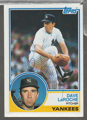 Dave LaRoche Yankees Autographed 1986 Topps #333 w/COA 100523NPCD240 | eBay