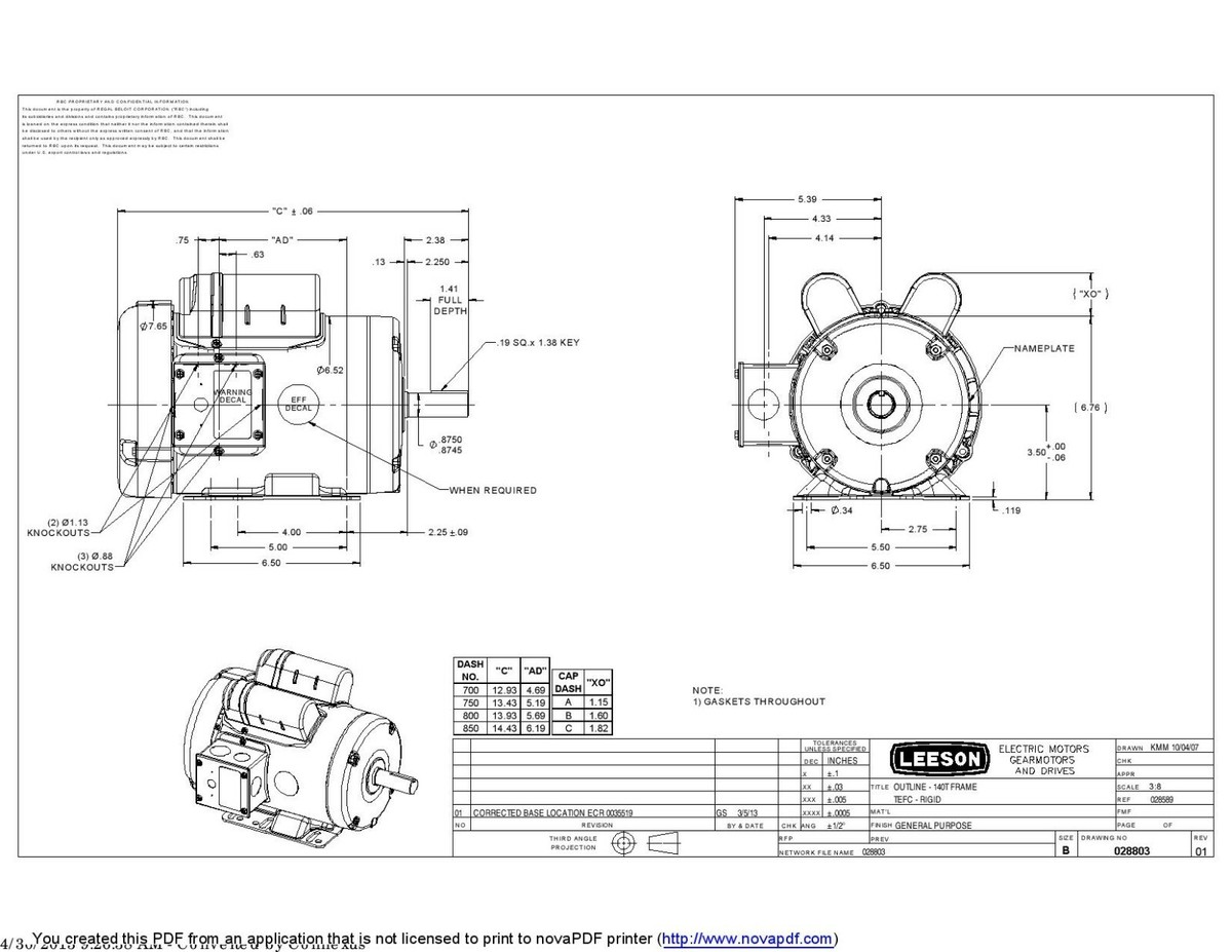 145t Frame Motor Dimensions Charts And Dimensions - Infoupdate.org
