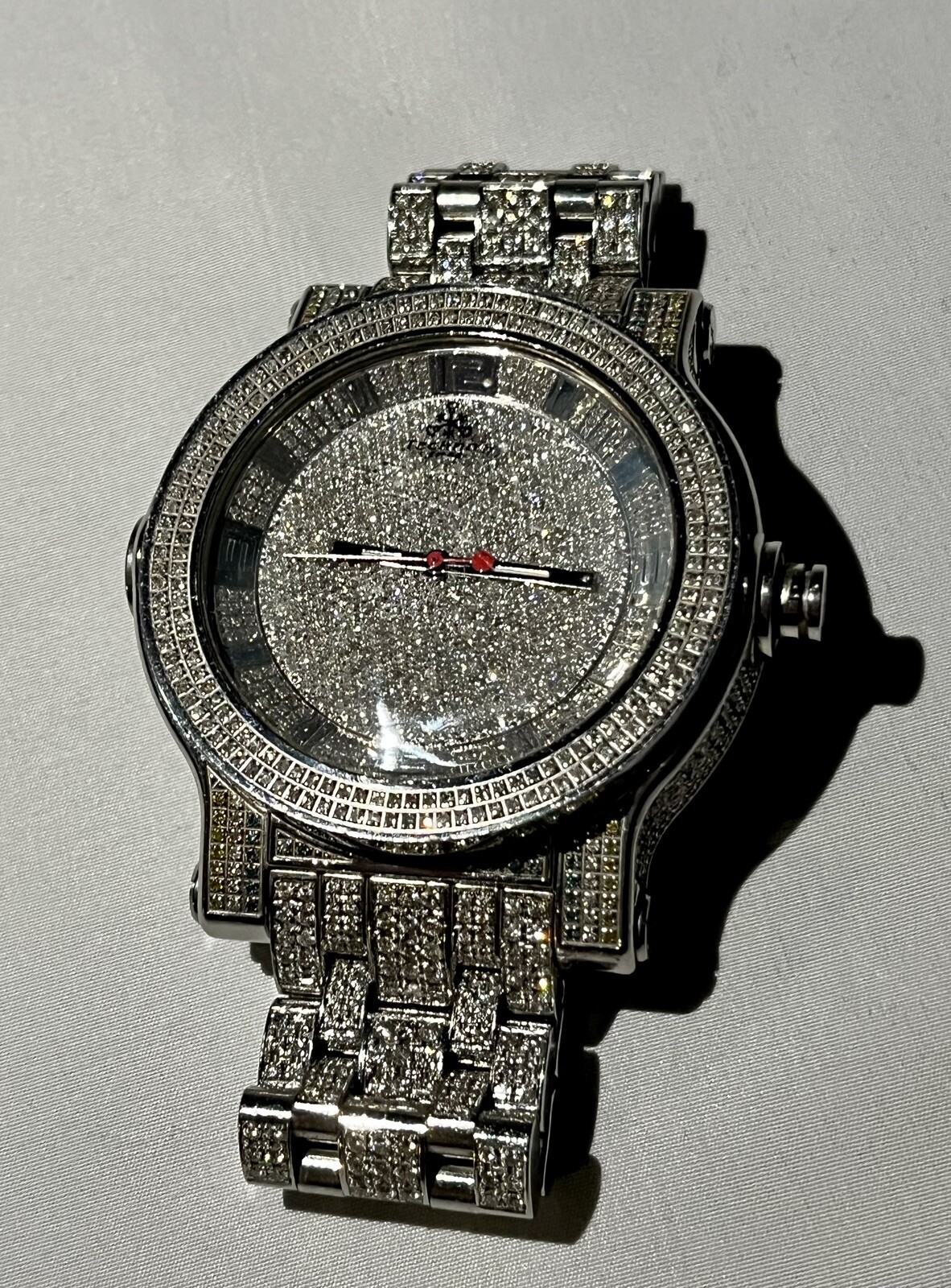 Techno JPM Watch Flooded With Diamonds Mens TRAX NYC $18000 | eBay
