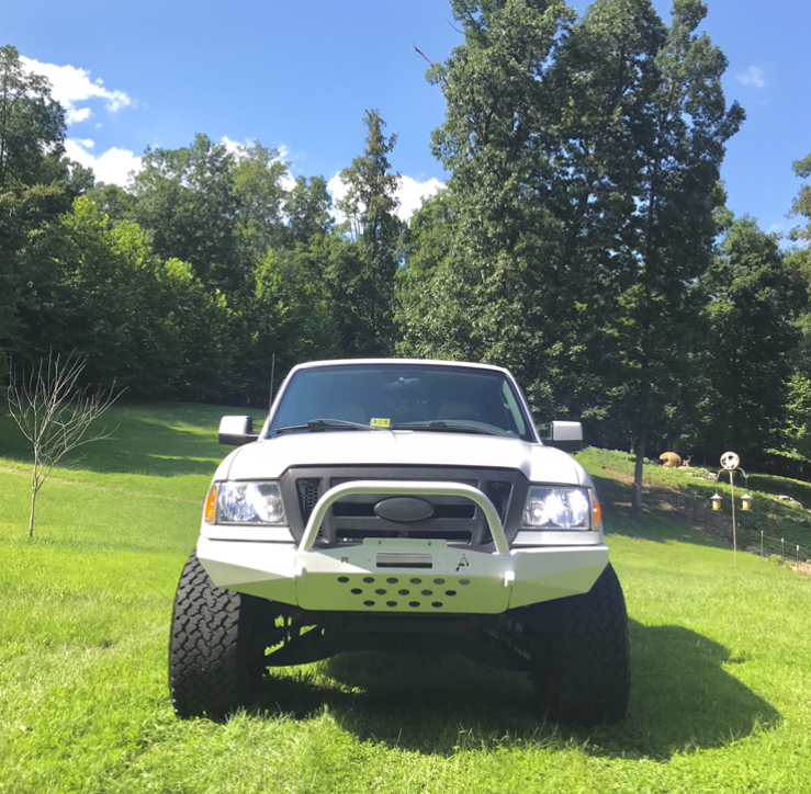 Elite Ford Ranger Modular Front Winch Bumper with Bull Bar 1998-2011 ...
