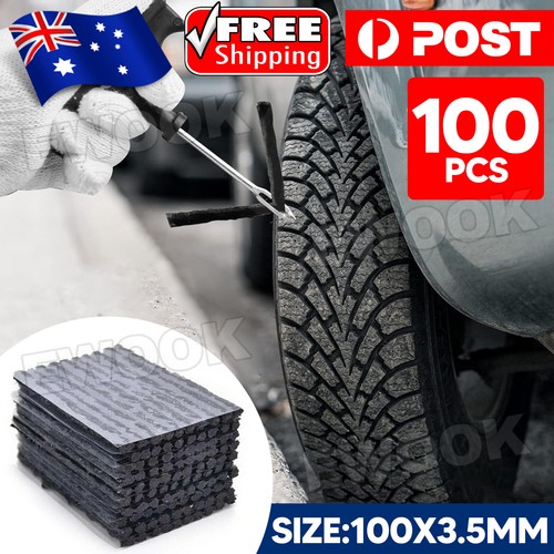 100x Tyre Repair Plugs Car Tire Puncture Recovery Tyre Tubeless Seal ...
