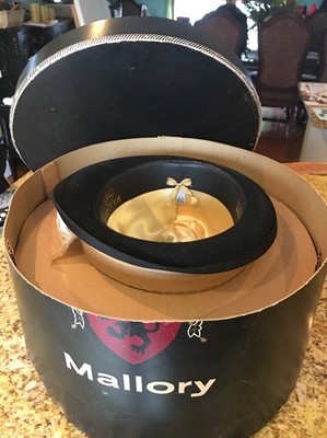 Grey Mallory Fedora Vintage Hat with Black Band Men's Hat W/ Box 6-3/4 ...