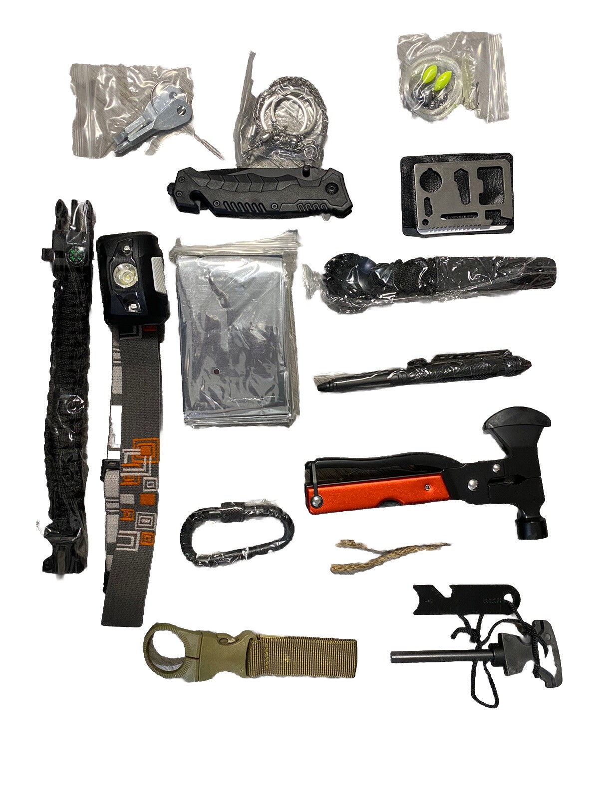 14 in 1 Outdoor Emergency Survival Gear Kit Camping Tactical Tools SOS ...