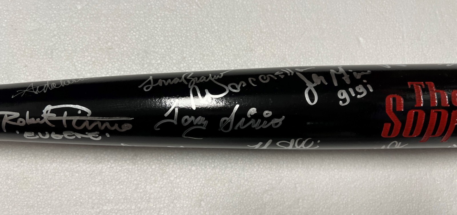 The Sopranos Signed Engraved Logo Baseball Bat Multi Signed 28 Cast ...