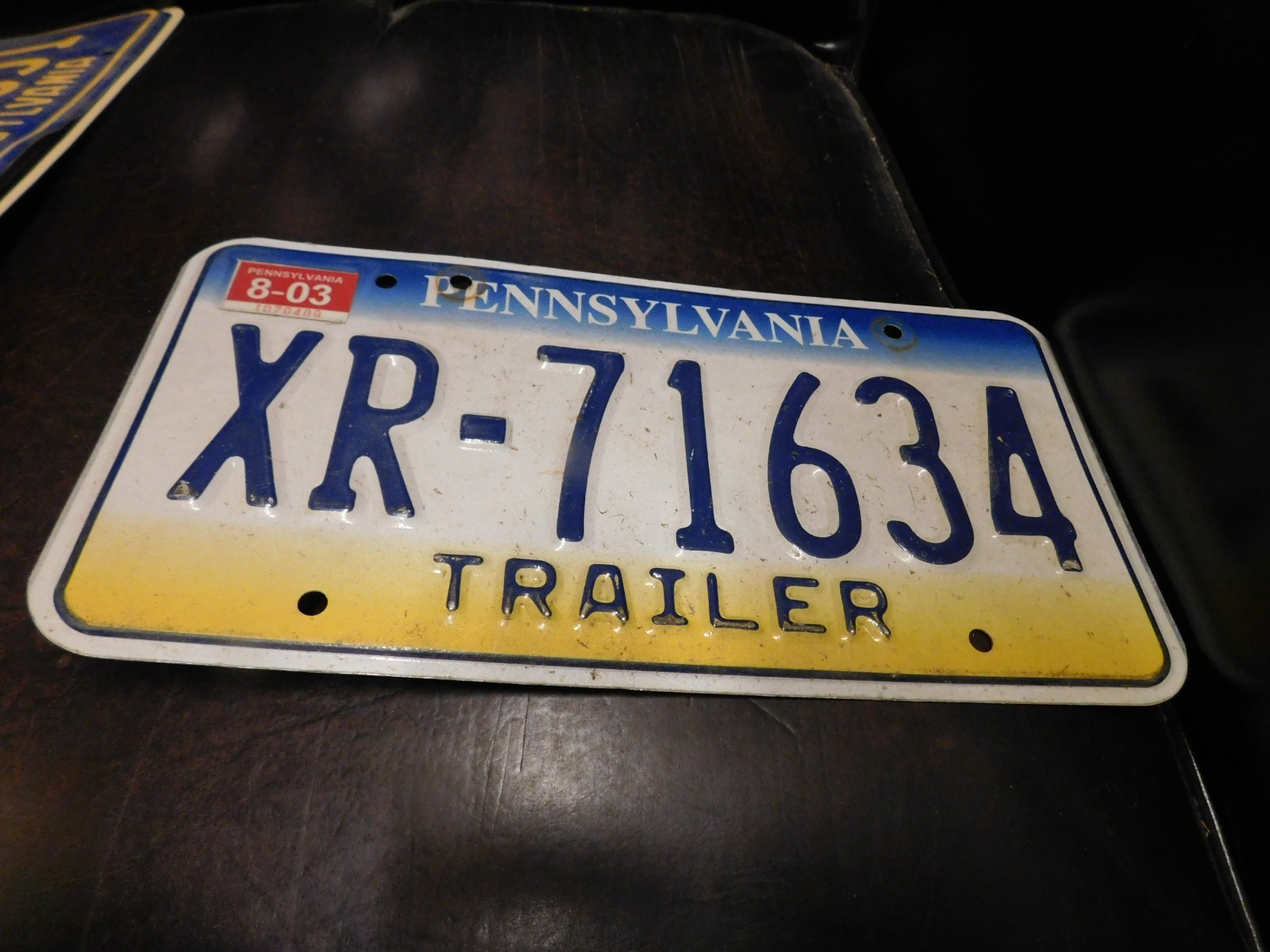 Tri-Color Pennsylvania Expired License Plate Tag PA XR-71634 Trailer | eBay