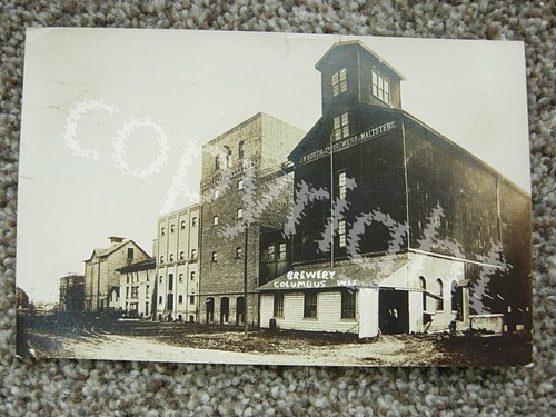 * RPPC-COLUMBUS WI-J H KURTH BREWERY-BEER BREWER-MALTSTER-WISCONSIN ...