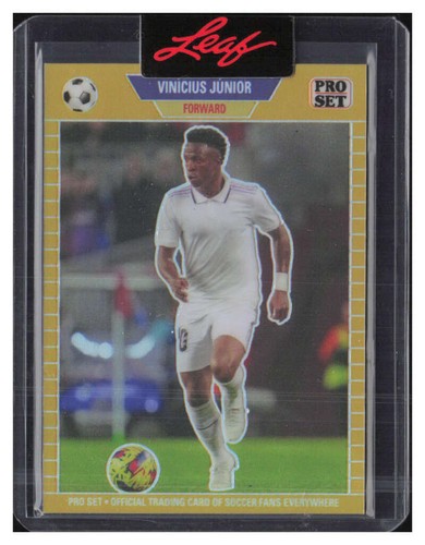 VINICIUS VINI JUNIOR 2023 Leaf 121/199 Pro Set Metal Gold #PSG-62 Real ...