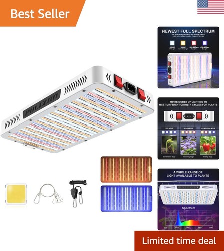 High Yield LED Grow Light - 2000W - Full Spectrum - Hydroponic Grow ...
