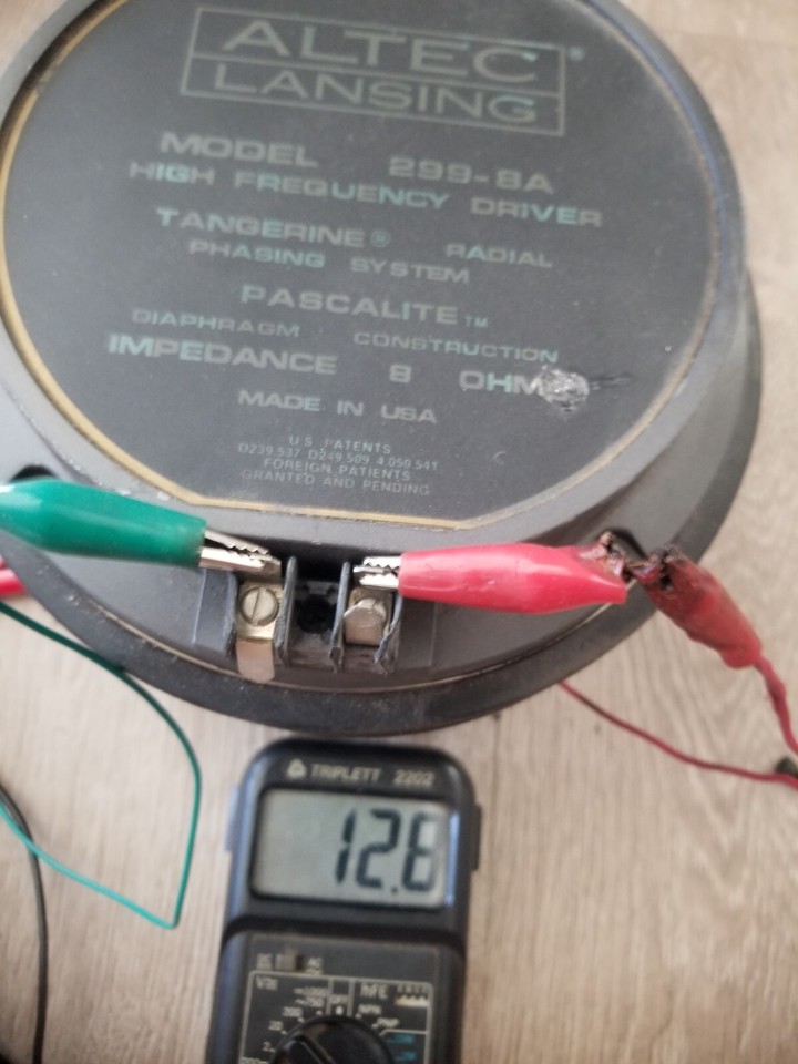 VINTAGE ALTEC 299-8A HORN SPEAKER DRIVER 16 OHM | eBay