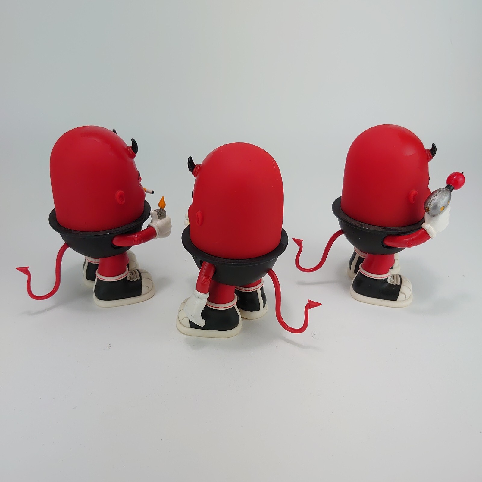 Bob Dob Luey Red Smoking Raging Drinking 4" Figures StrangeCo Art Toy ...