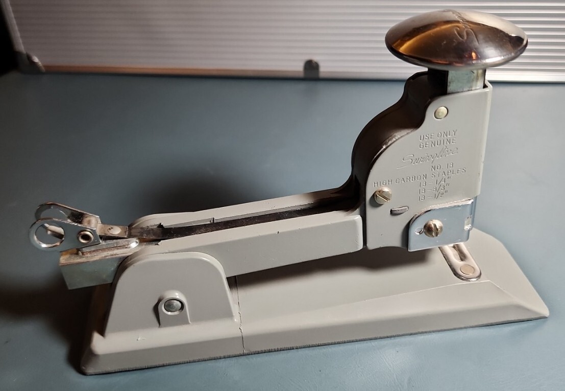 Vintage Swingline Speed Stapler No 13 Heavy Duty Industrial Art Deco ...