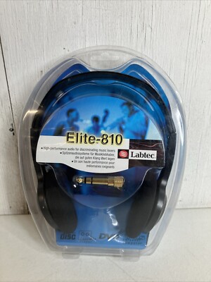 Labtec Elite 810 High Black Performance On The Ear Headphones - BRAND ...
