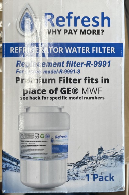 Refresh R-9991 Replacement for Refrigerator Water Filter - Pack of 1 ...