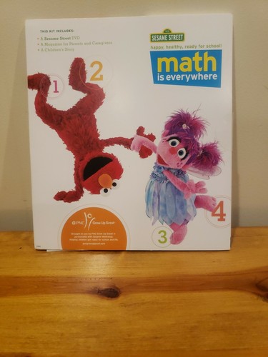 Sesame Street MATH IS EVERYWHERE Kit w/ DVD & Book English Spanish NEW ...