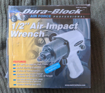 NEW! DURA-BLOCK Air Force Professional 1/2" Air Impact Wrench AF3002 | eBay