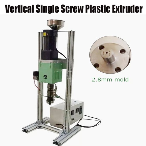 2KG/H Vertical Extruder Plastic Injection Molding Machine Single Screw ...