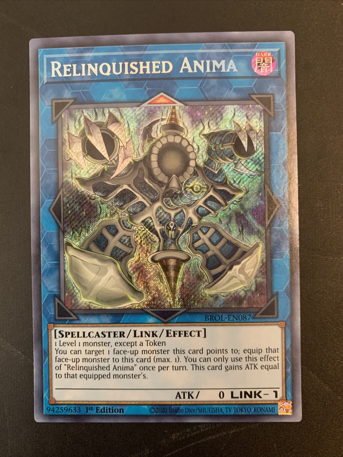 Yu-Gi-Oh! TCG Relinquished Anima Brothers of Legend BROL-EN087 1st ...