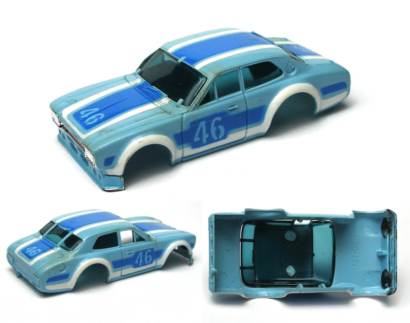 1976 Aurora AFX MagnaSonic Rally Ford ESCORT Slot Car BODY ONLY Baby ...