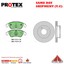 Protex Front Disc Brake Rotors & Blue Pads For Volkswagen Crafter 50 XL ...