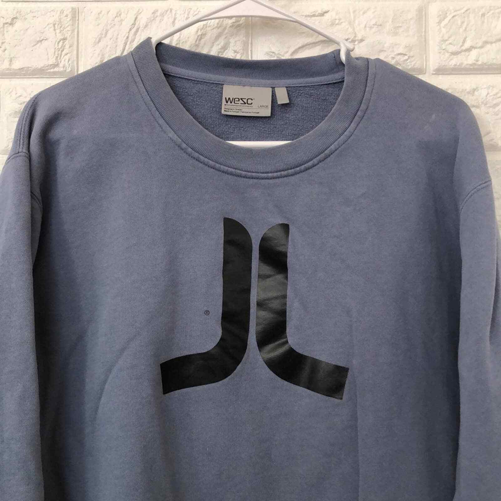 WESC Icon cornflower blue crewneck sweatshirt - Gem